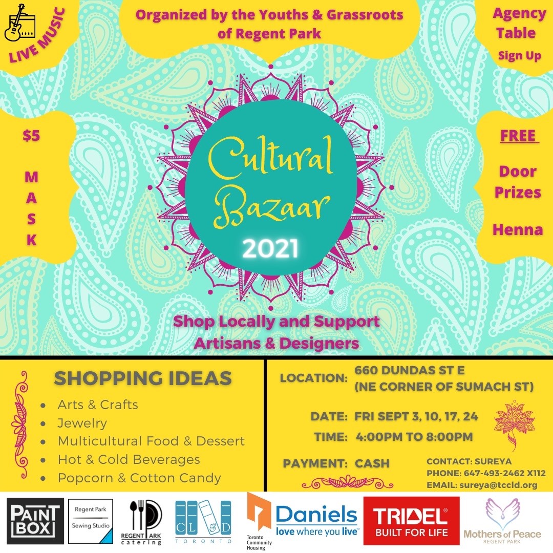 Cultural Bazaar 2021 Poster - Toronto Centre of Learning & Development